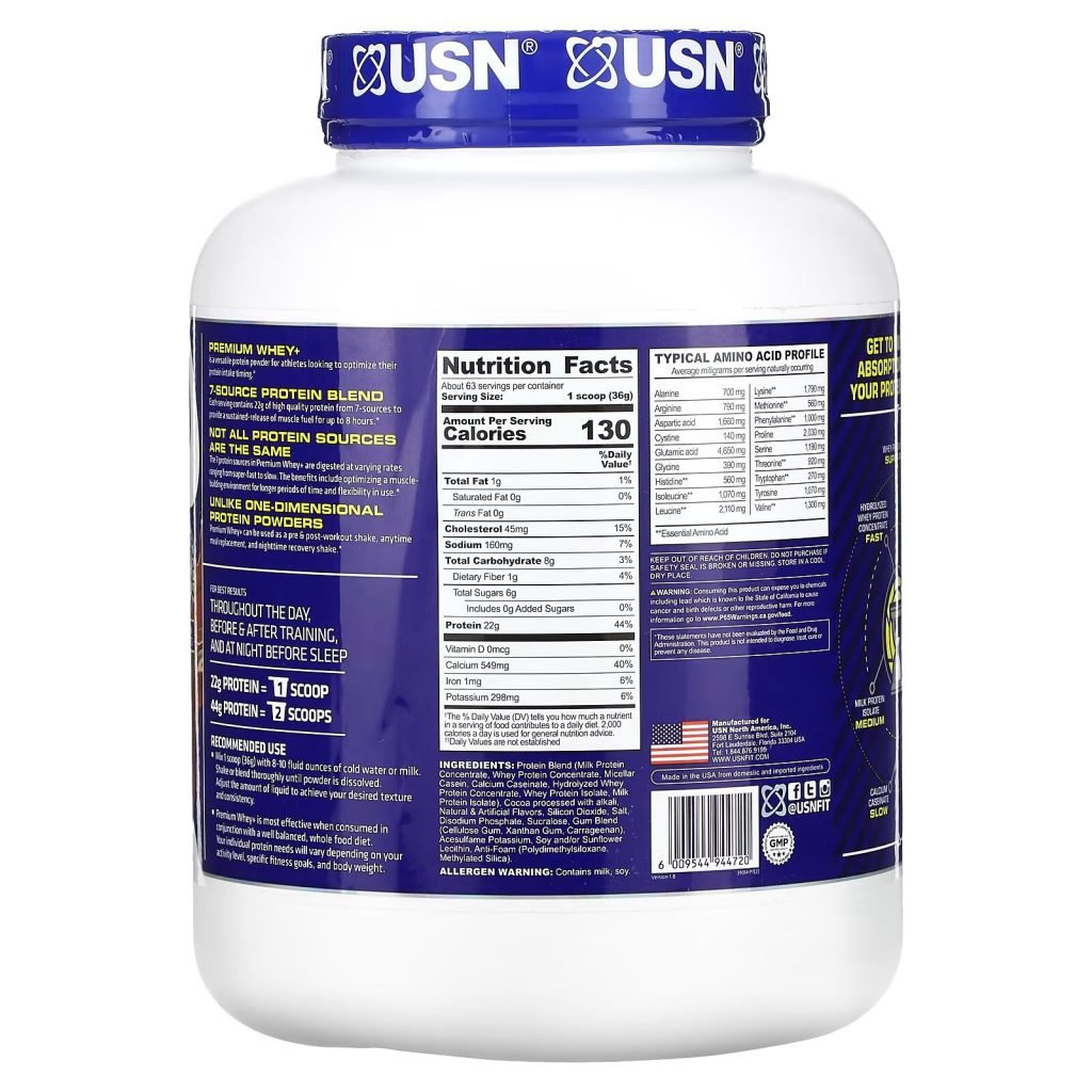 USN Premium whey protein 5 lbs - Dasha Fitness | Tienda de Suplementos ...